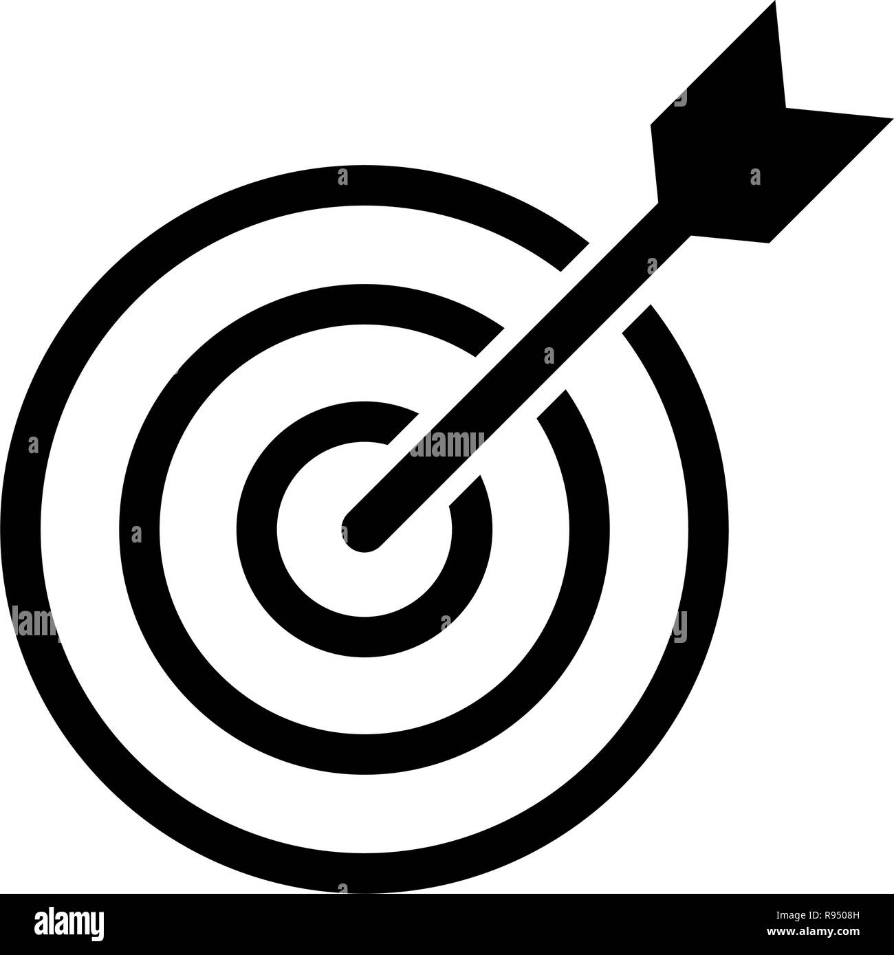 Target. Isolated vector icon Stock Vector Image & Art - Alamy
