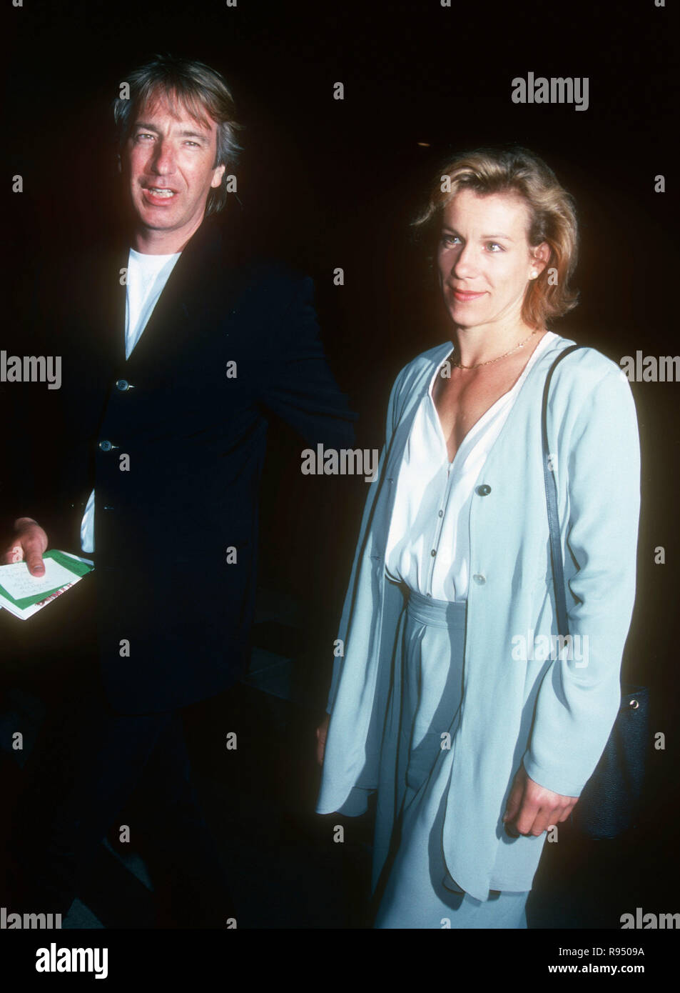 WESTWOOD, CA - MAY 10: Actor Alan Rickman and actress Juliet Stevenson ...