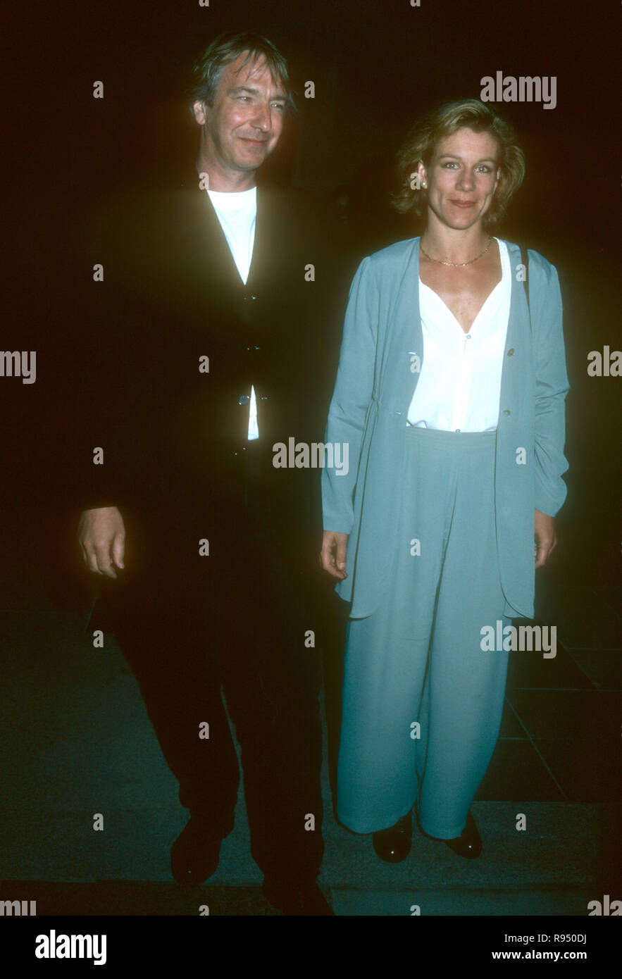 WESTWOOD, CA - MAY 10: Actor Alan Rickman and actress Juliet Stevenson ...