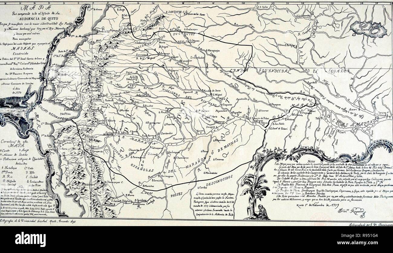 Mapa de quito ecuador hi-res stock photography and images - Alamy