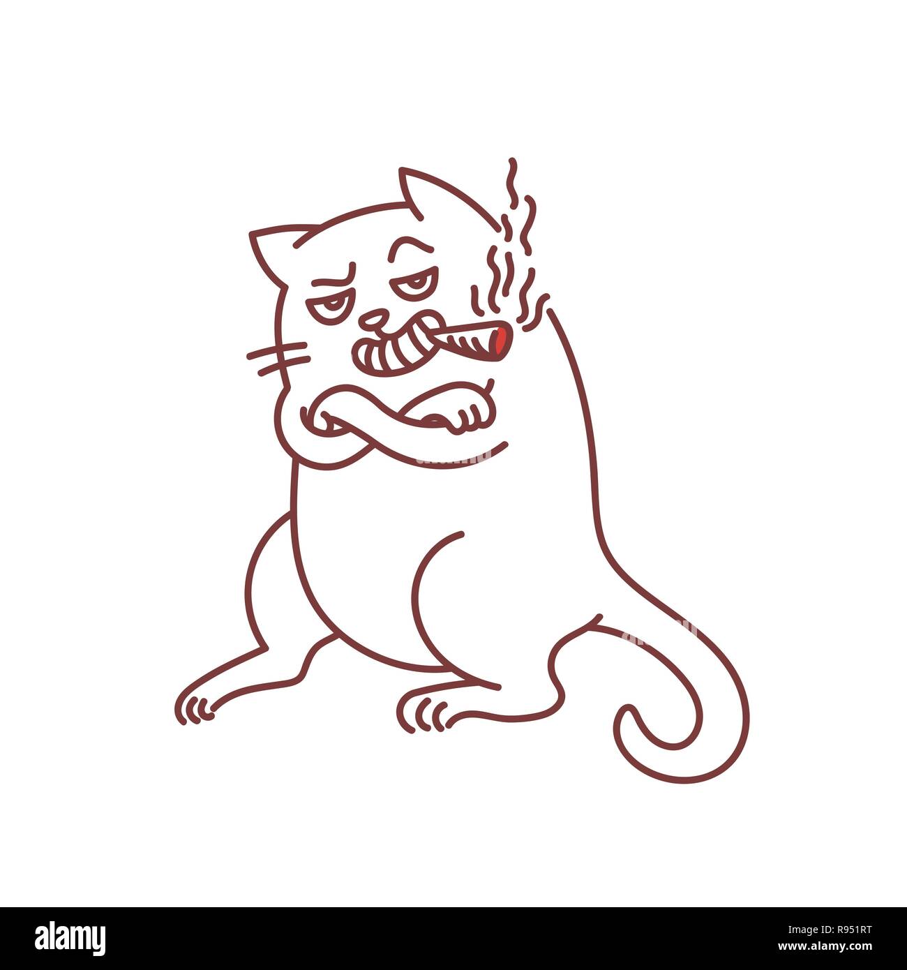 Smoking Joint Stock Vector Images - Alamy