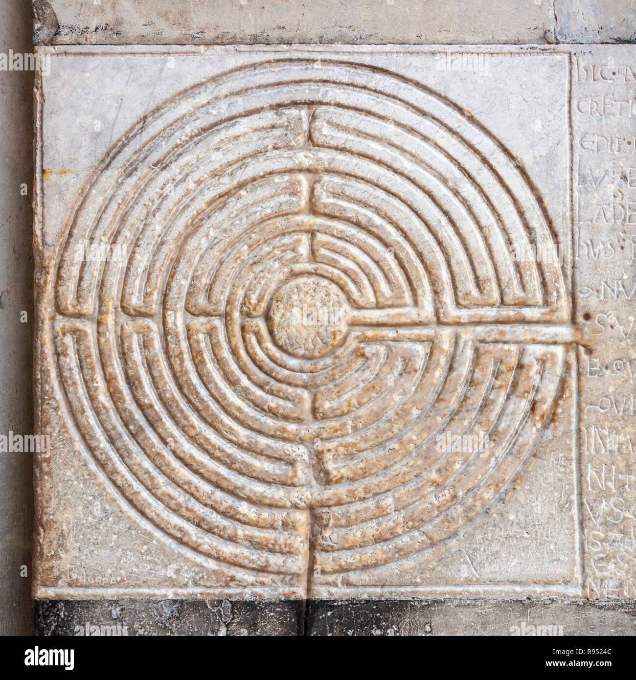 Labyrinth carving hi-res stock photography and images - Alamy