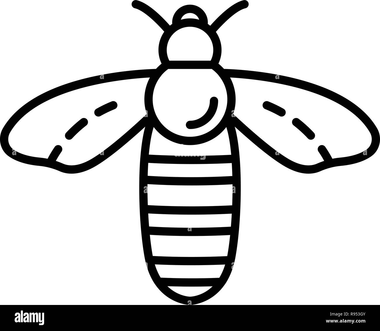 Bee icon, outline style Stock Vector Image & Art - Alamy Bee icon, outline style Stock Vector Image & Art - Alamy