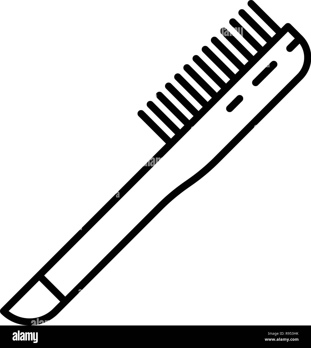 Bee keeper brush icon, outline style Stock Vector Image & Art - Alamy