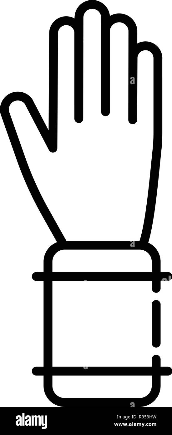 Bee keeper glove icon, outline style Stock Vector Image & Art - Alamy