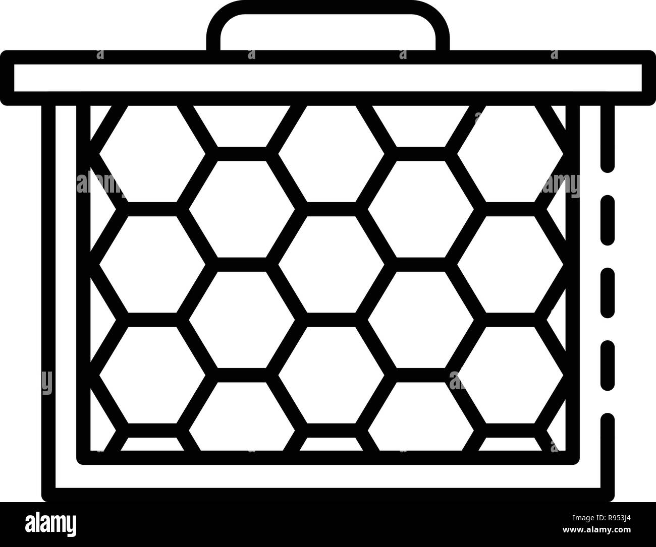 Honeycomb frame icon, outline style Stock Vector Image & Art - Alamy