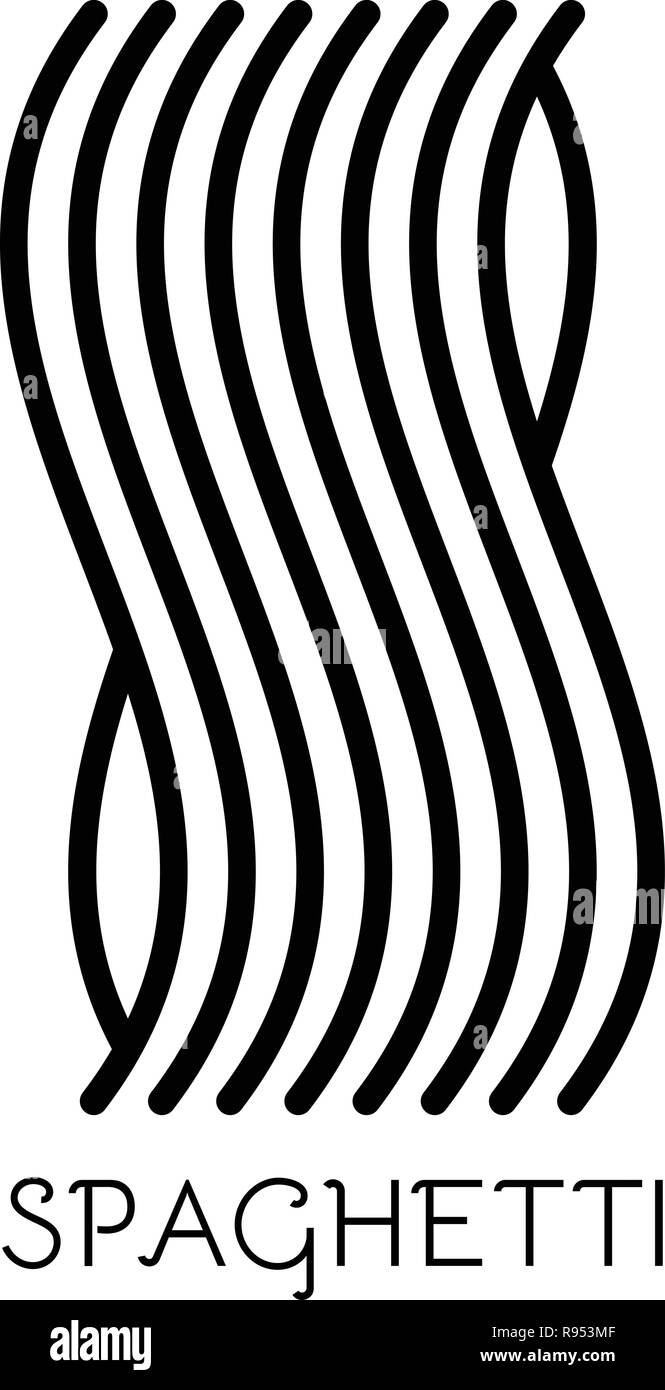 Spaghetti pasta icon, outline style Stock Vector Image & Art - Alamy