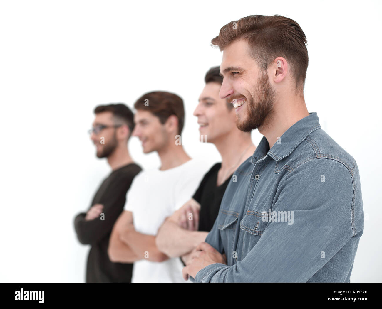 Group students standing in line hi-res stock photography and images - Alamy