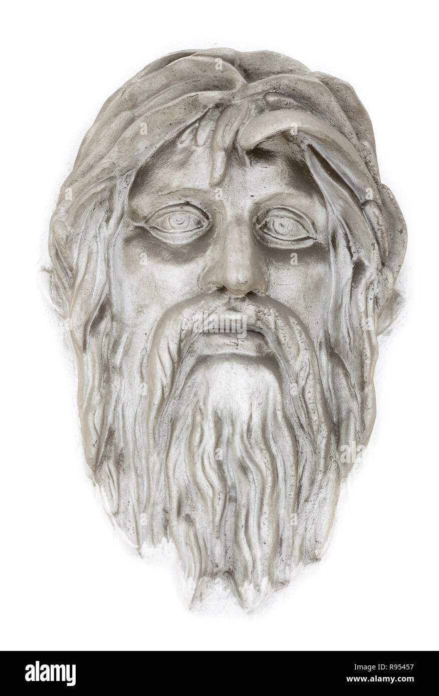 The face of a bearded man from the ancient era of Greece Stock Photo ...