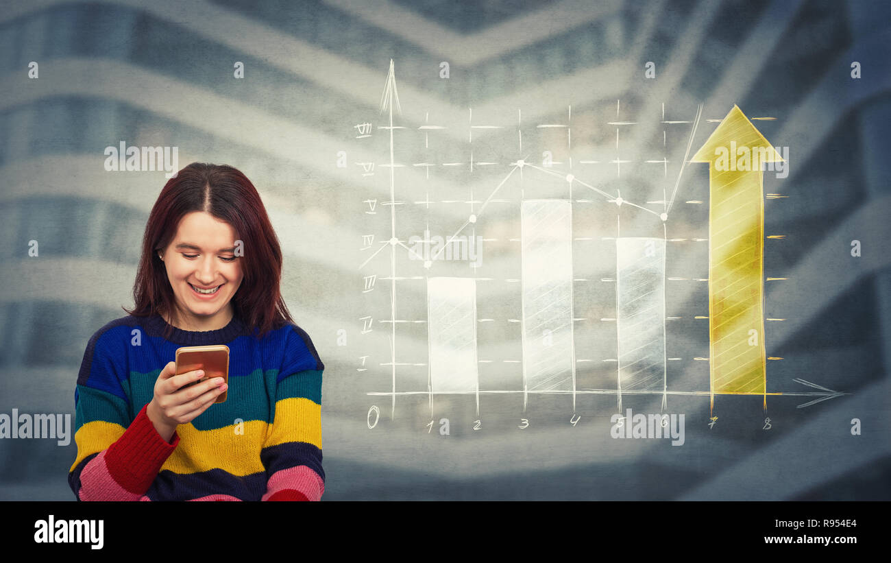 Smile graph diagram hi-res stock photography and images - Alamy