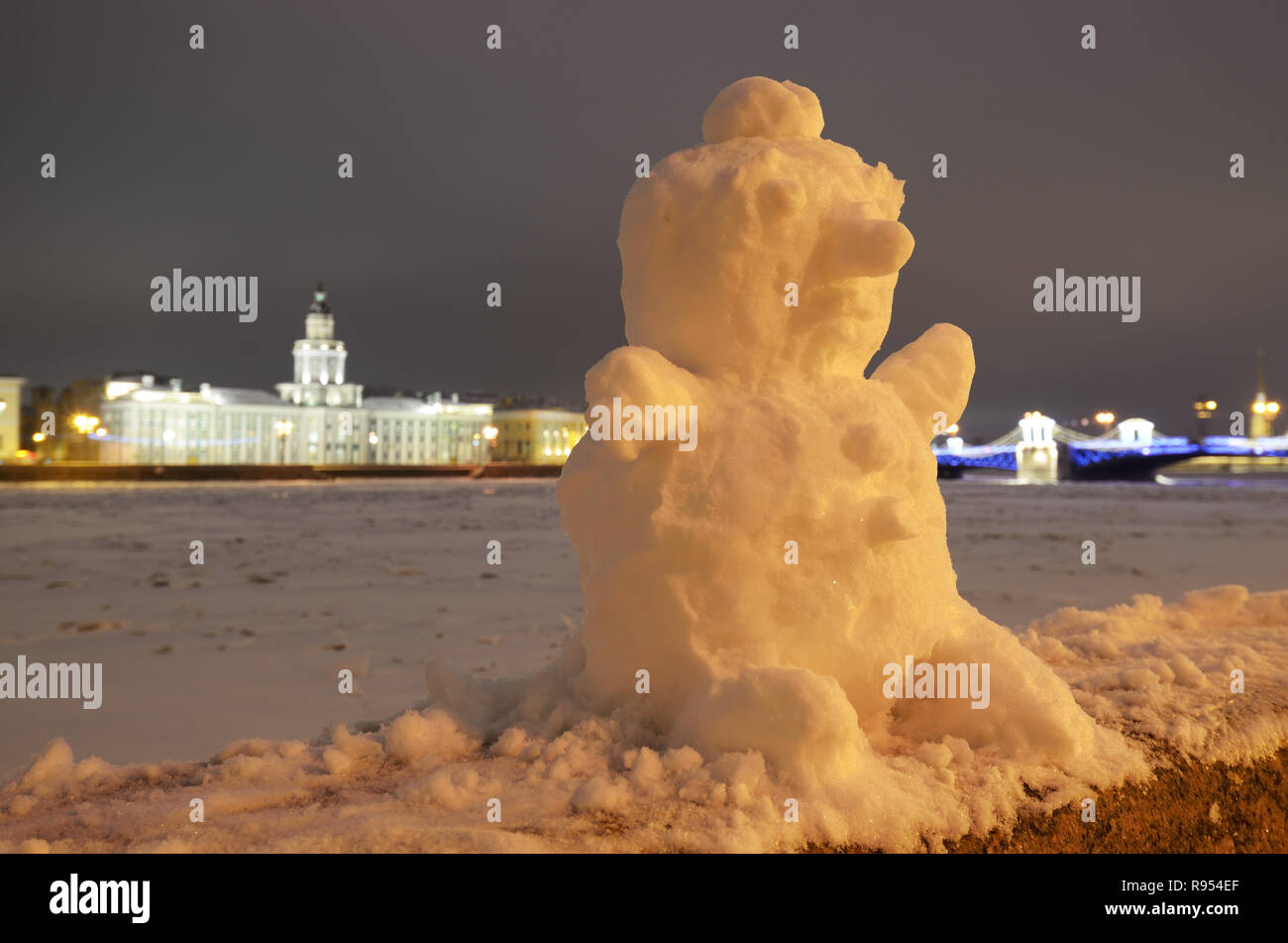 Snowman cobbled together children hi-res stock photography and images ...