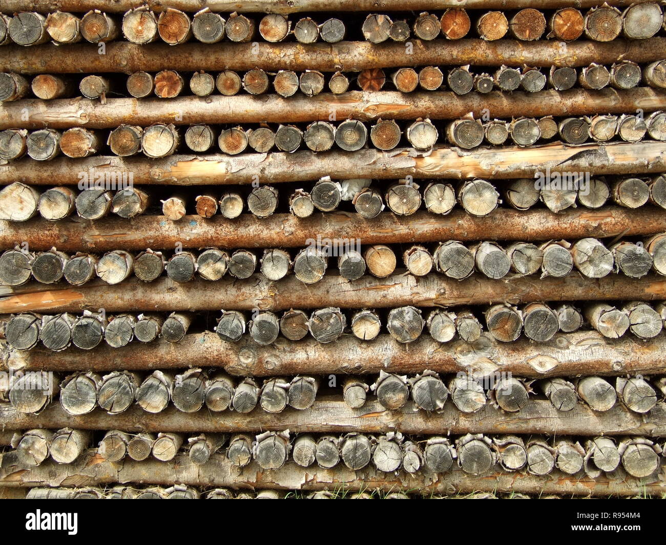 wood stack crest background pattern wall branch Stock Photo - Alamy
