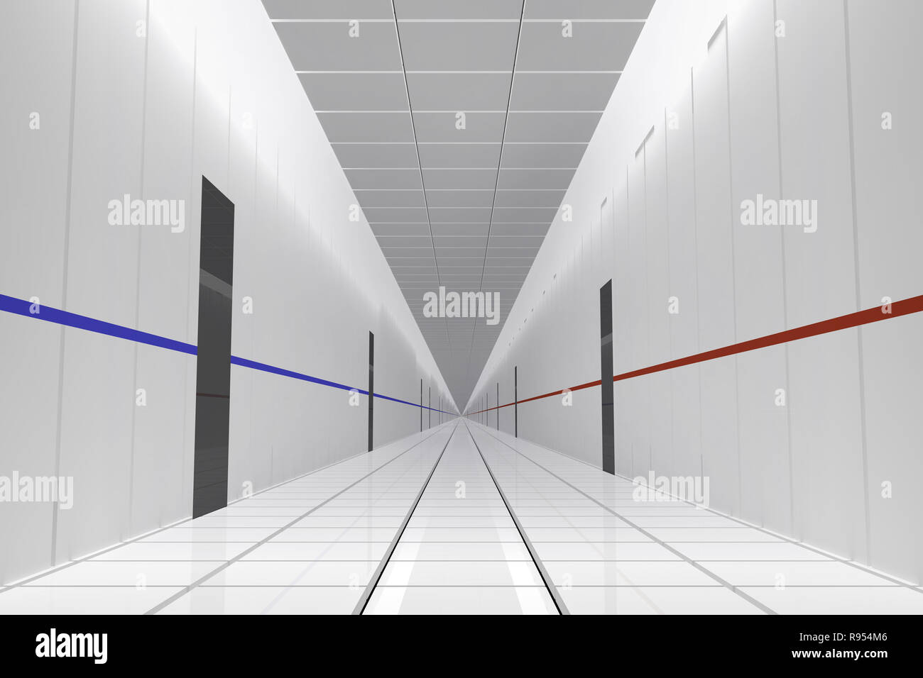 Aisle way heaven die light life beyond illusion 3d illustration Stock ...