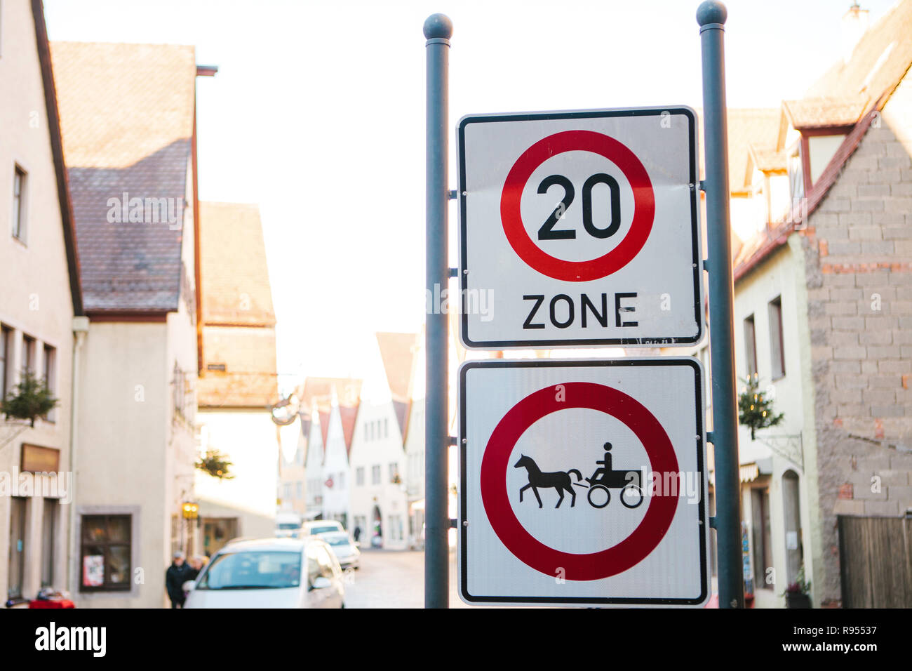 German speed limit traffic sign hi-res stock photography and images - Alamy