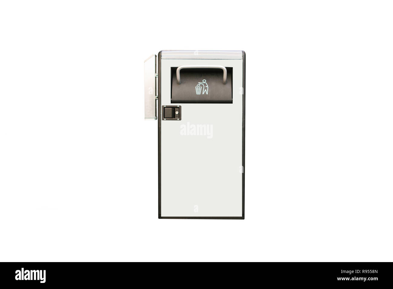 Modern smart bin isolated on white background. Waste collection Stock ...