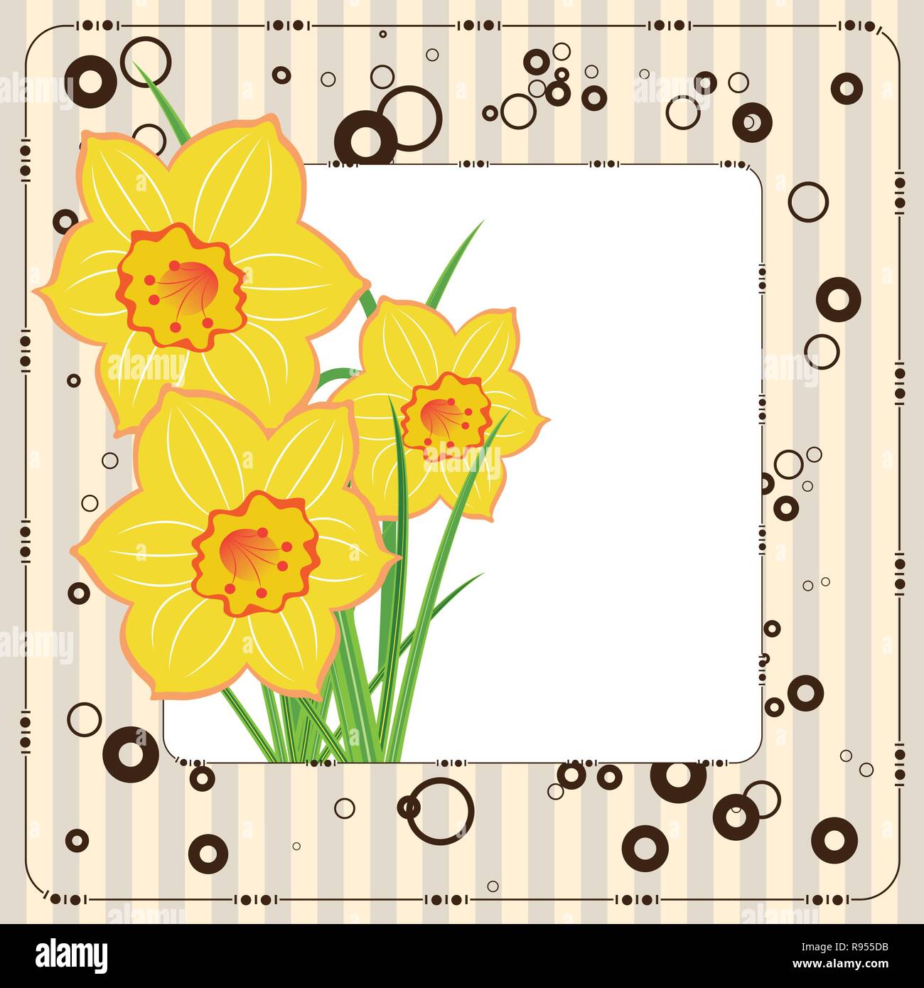 Daffodil vector vectors hi-res stock photography and images - Alamy