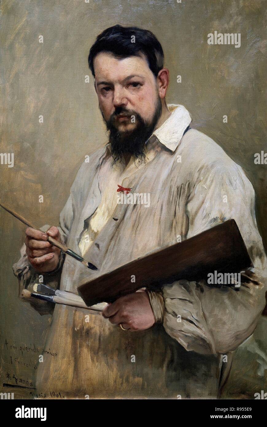 José Jiménez Aranda / 'The painter Joaquin Sorolla'. 1901. Oil on ...