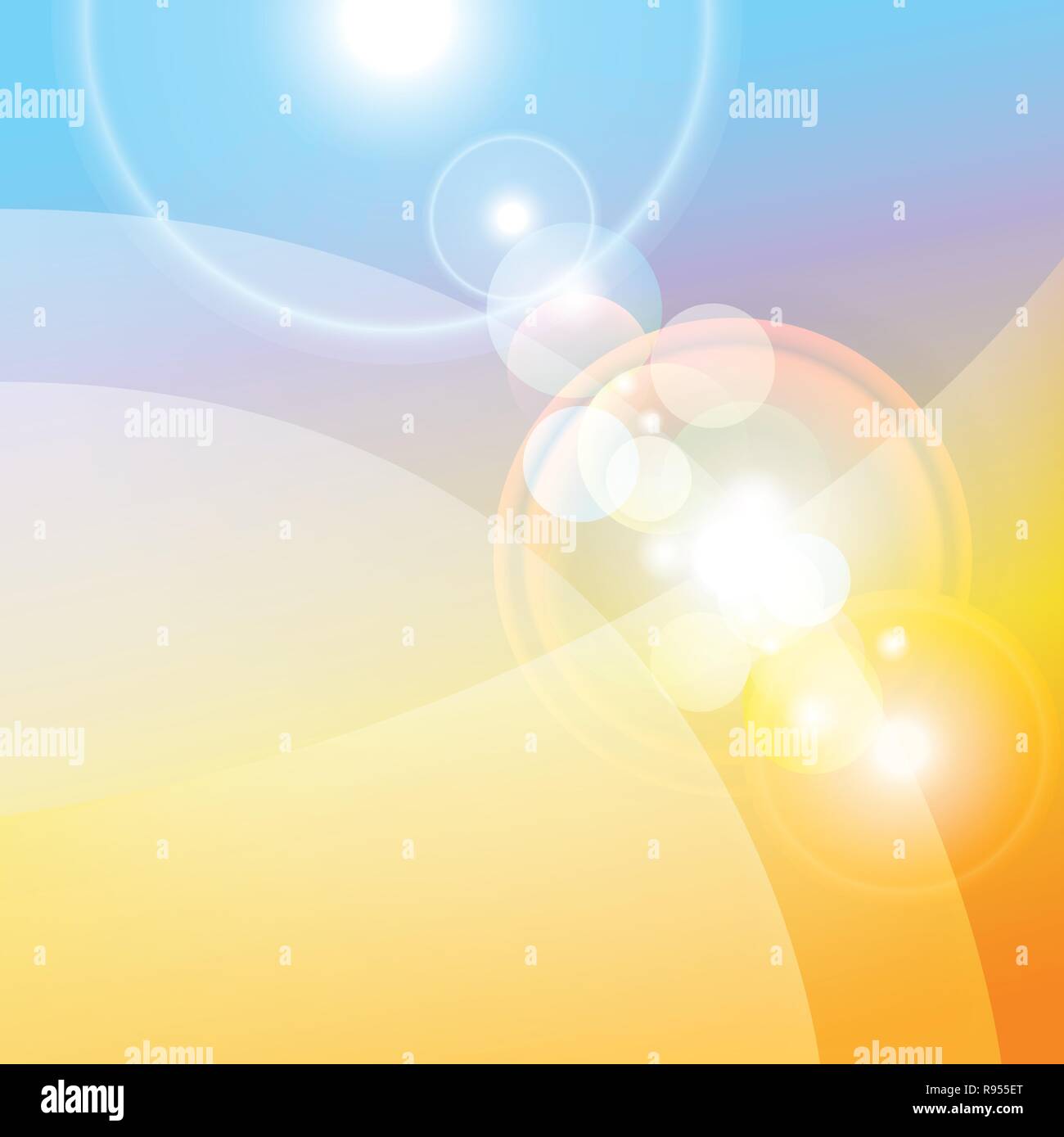 Colorful abstract background, lenses flare effect Stock Vector Image ...