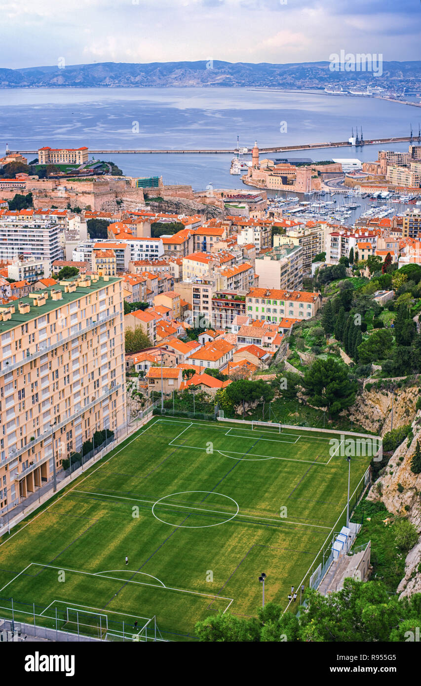 Aerial View of Marseille City and its Harbor, France Stock Photo - Alamy