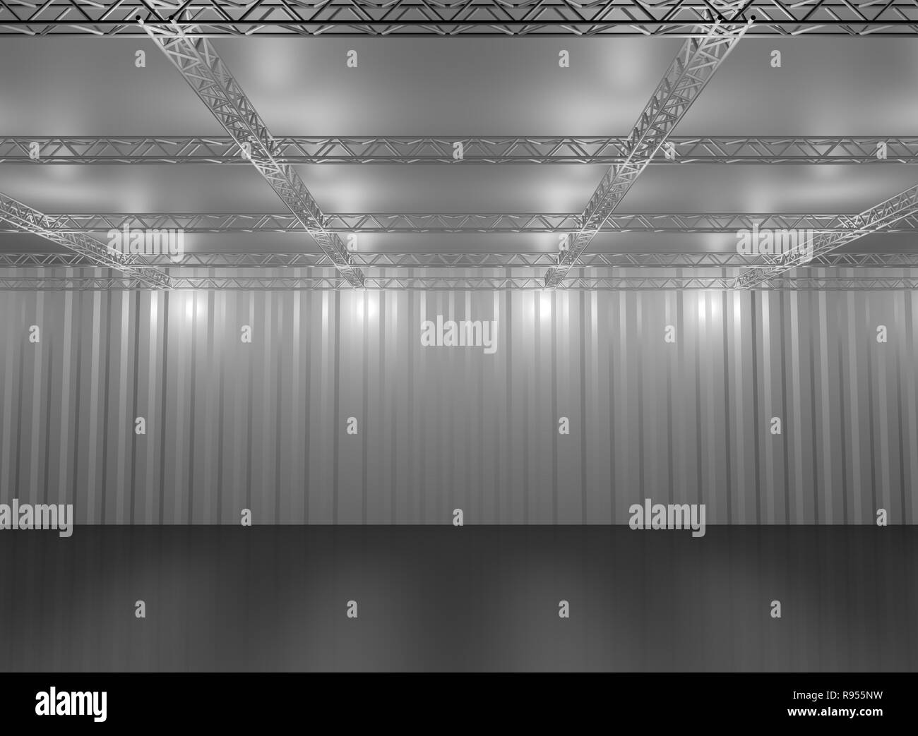 hall truss stage music singer theater 3d illustration Stock Photo - Alamy