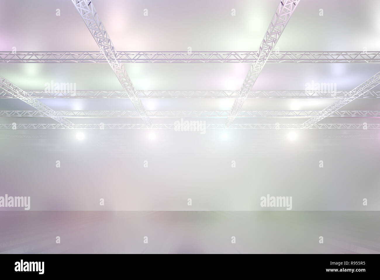 hall truss stage music singer theater 3d illustration Stock Photo - Alamy