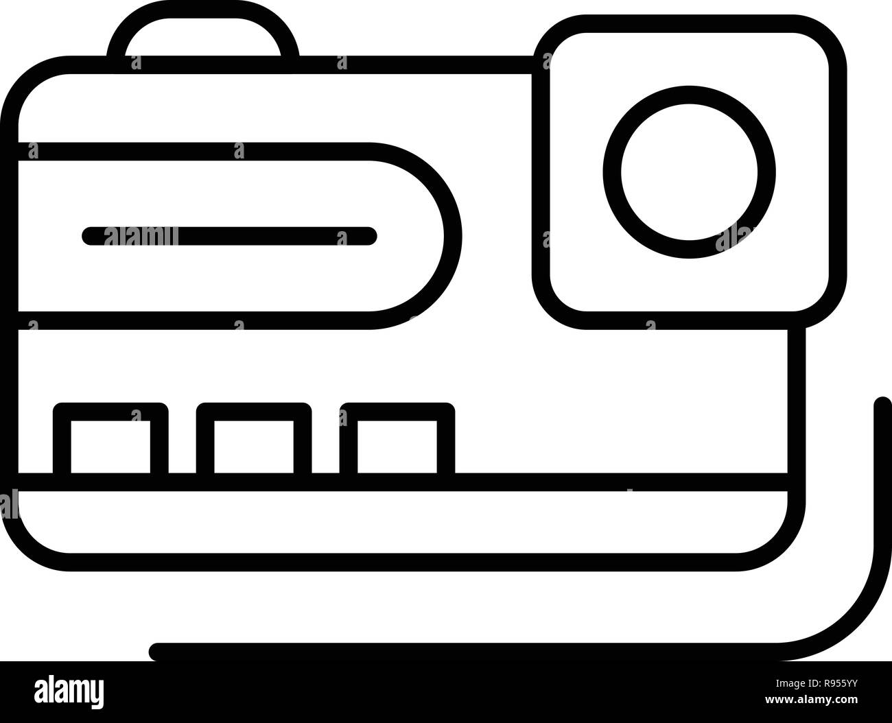 Action camera icon, outline style Stock Vector Image & Art - Alamy