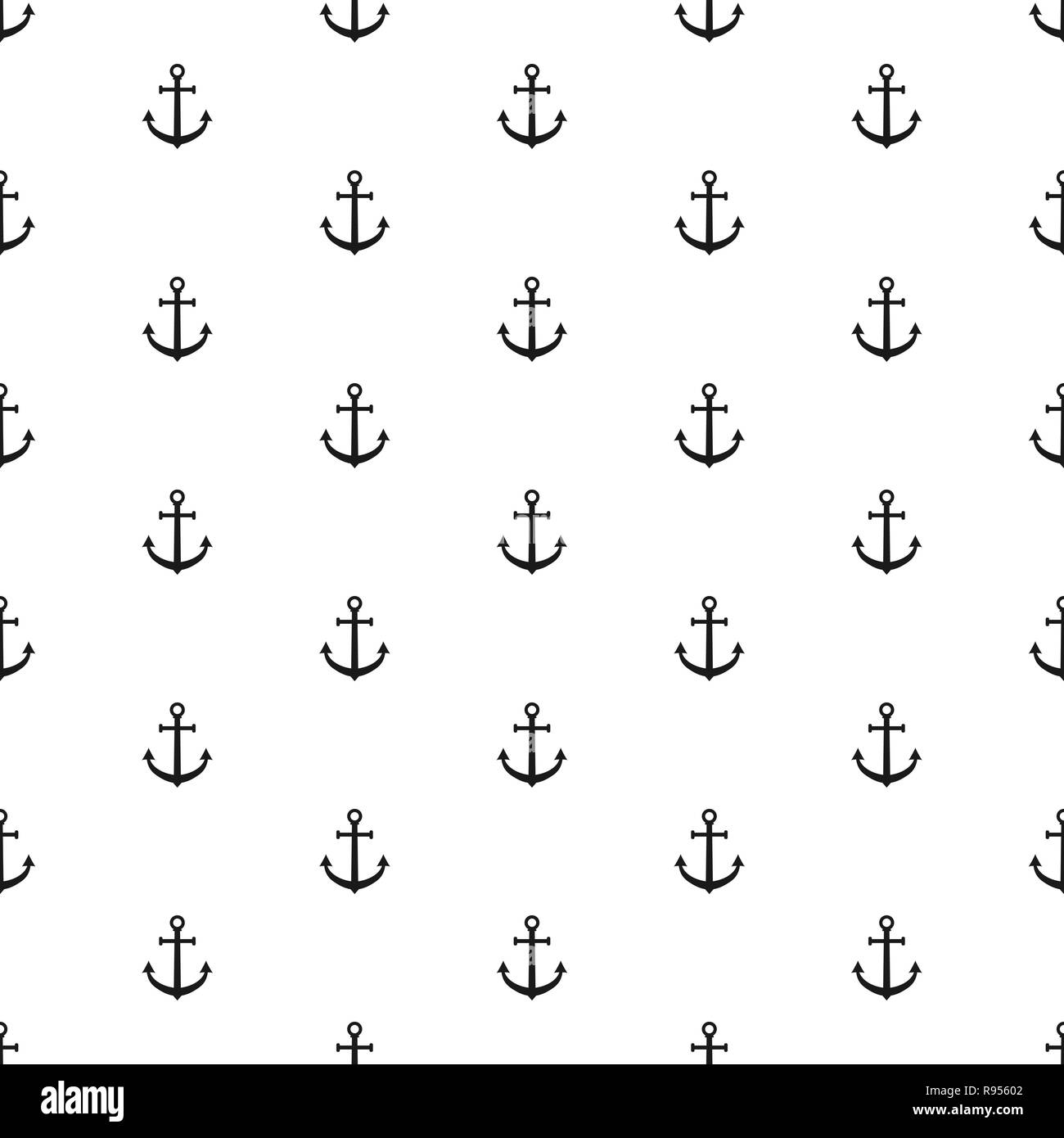 Anchor seamless pattern Vector illustration Stock Vector Image & Art ...