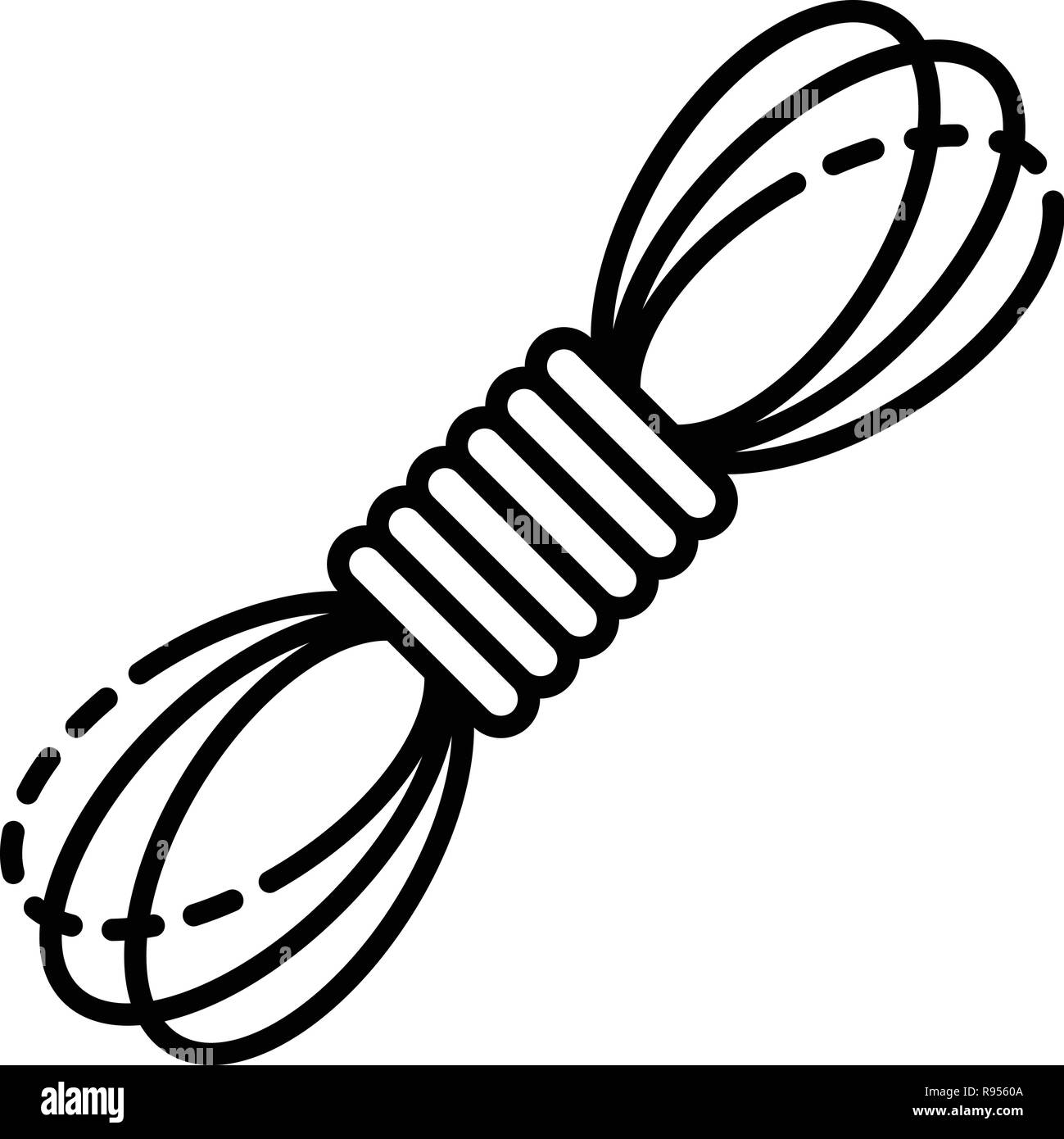 Rope carabine icon outline hi-res stock photography and images - Alamy