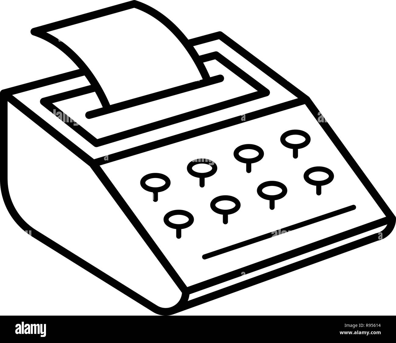 Love message on typewriter Stock Vector Images - Alamy