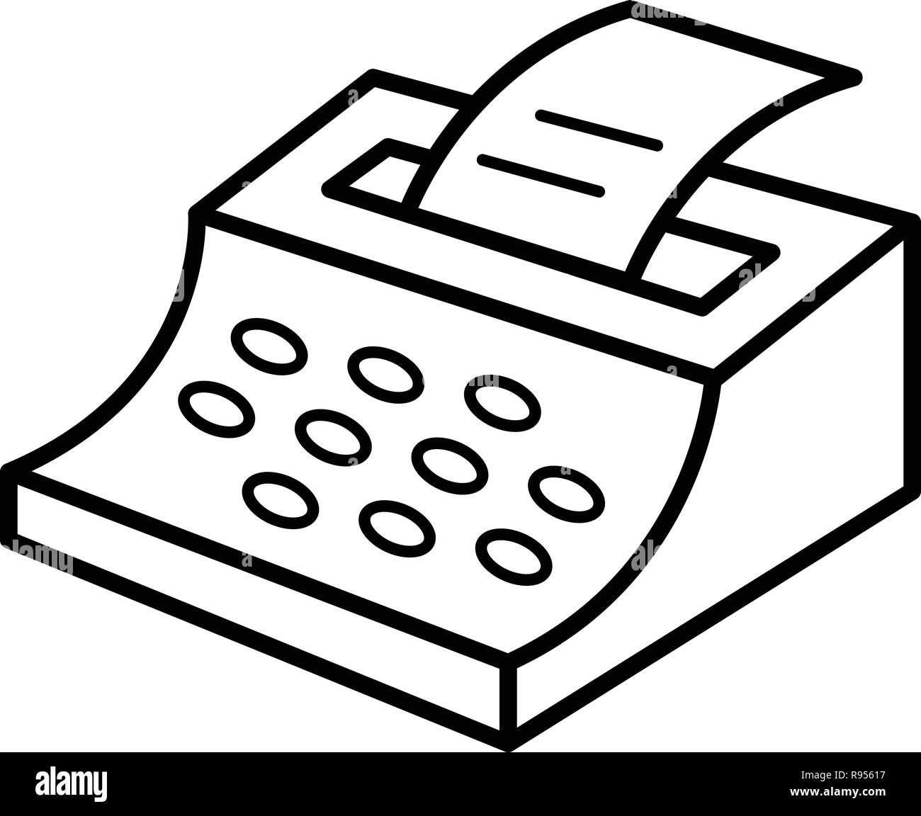 Love message on typewriter Stock Vector Images - Alamy