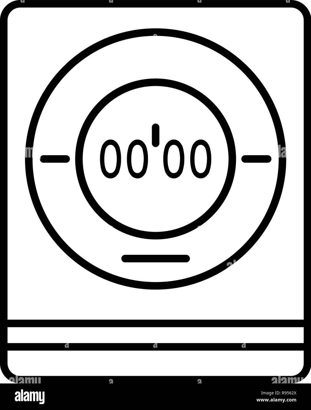 Modern digital timer icon, outline style Stock Vector Image & Art - Alamy