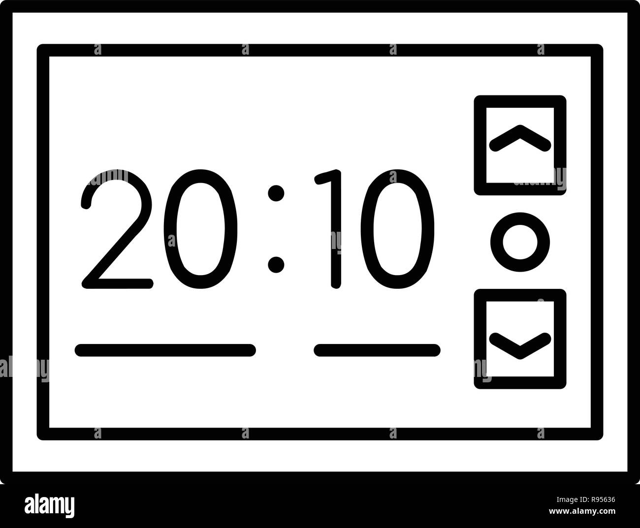 Stand alarm clock icon, outline style Stock Vector Image & Art - Alamy