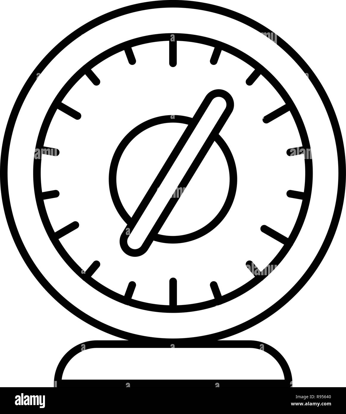 Round timer icon, outline style Stock Vector Image & Art - Alamy