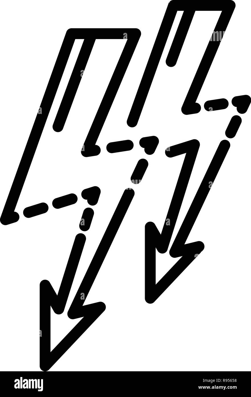 Light bolt icon, outline style Stock Vector Image & Art - Alamy