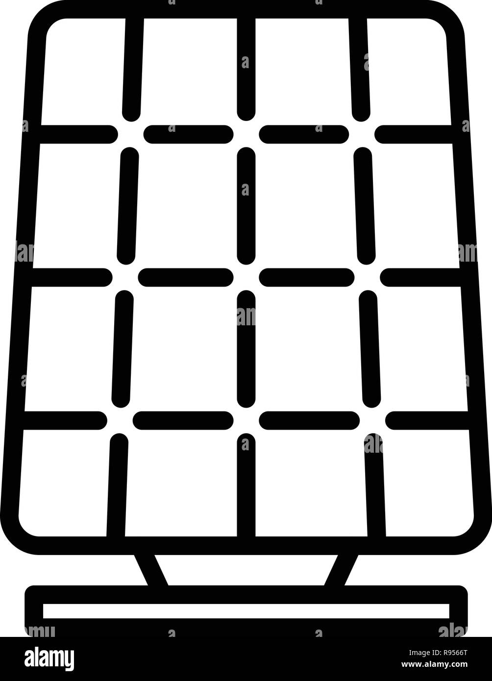 Modern solar panel icon, outline style Stock Vector Image & Art - Alamy
