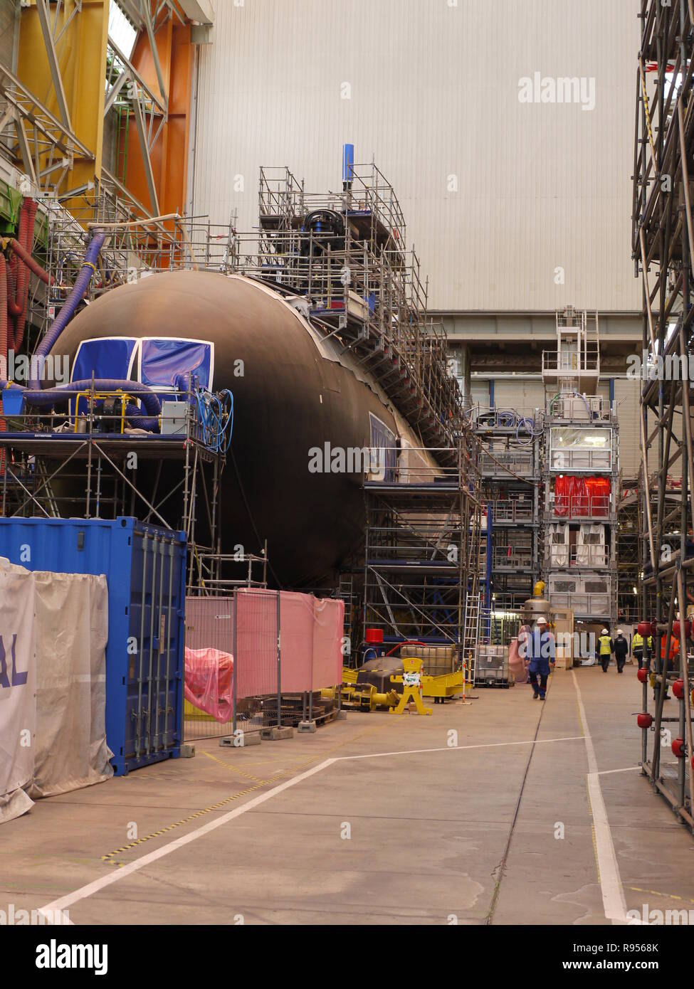 French submarine Barracuda in production in Naval group plant of ...