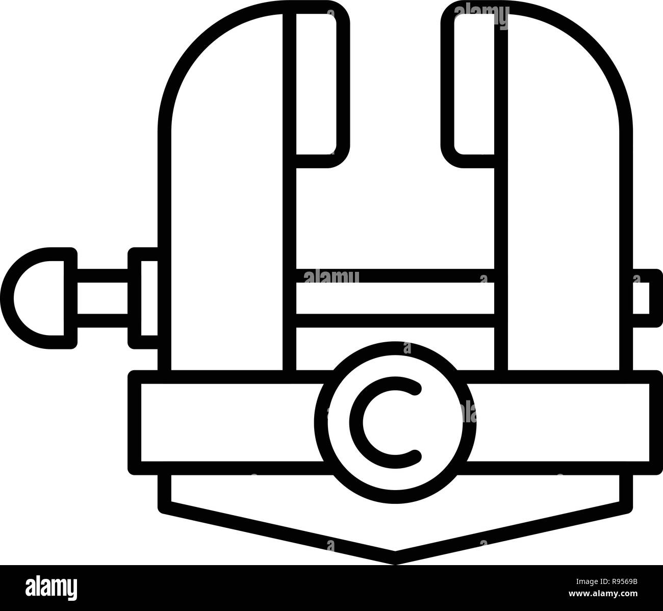 Repair tools icon wooden Black and White Stock Photos & Images - Alamy