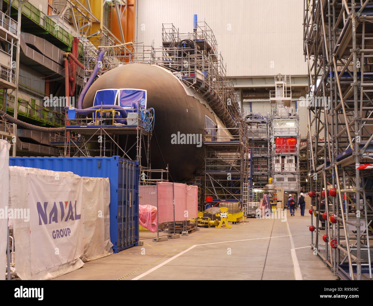 French submarine Barracuda in production in Naval group plant of ...