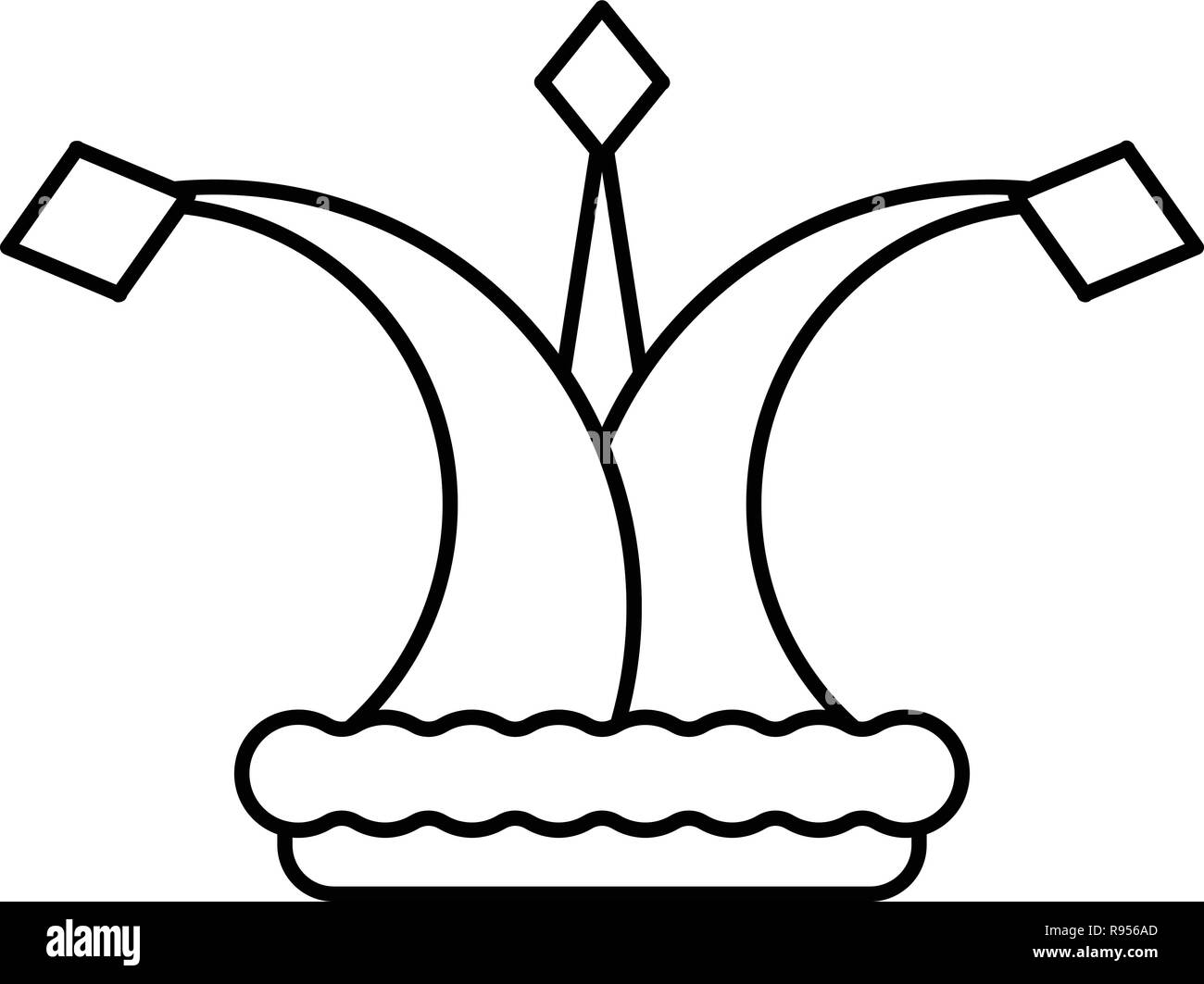 Comic jester hat icon, outline style Stock Vector Image & Art - Alamy