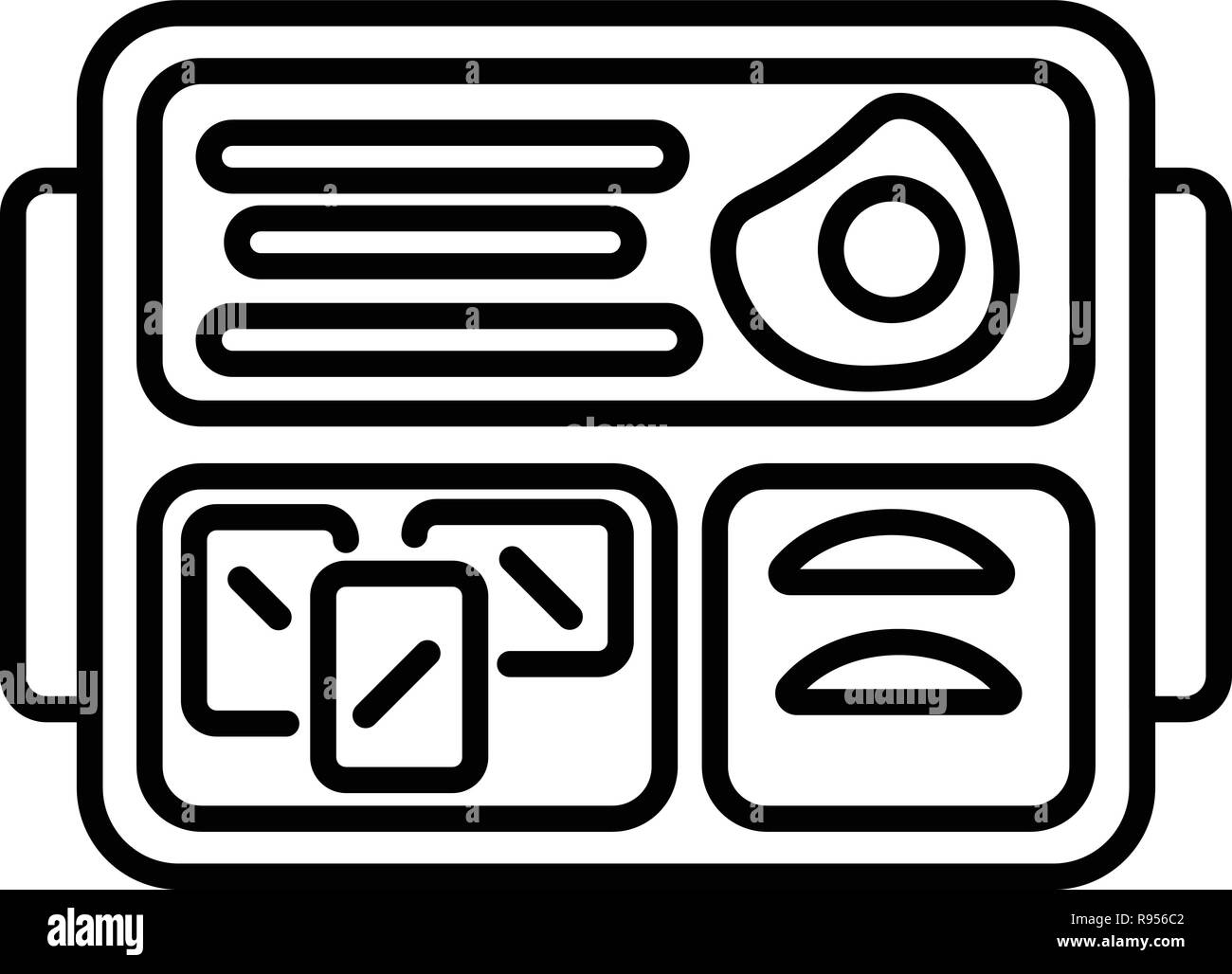 Food lunchbox icon, outline style Stock Vector Image & Art - Alamy