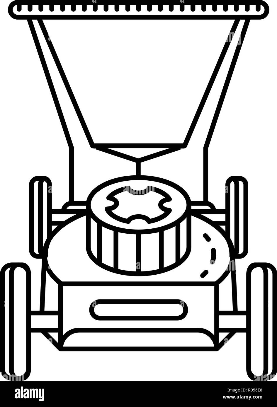 Lawn mower icon, outline style Stock Vector Image & Art - Alamy