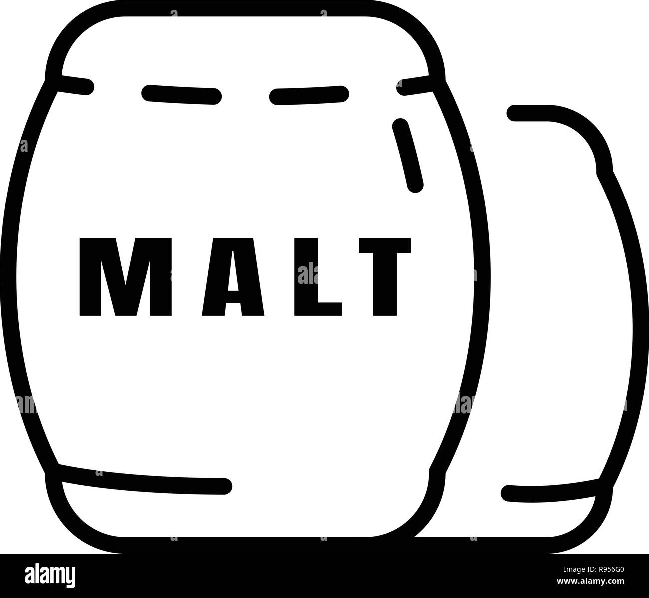 Whiskey malt icon, outline style Stock Vector Image & Art - Alamy