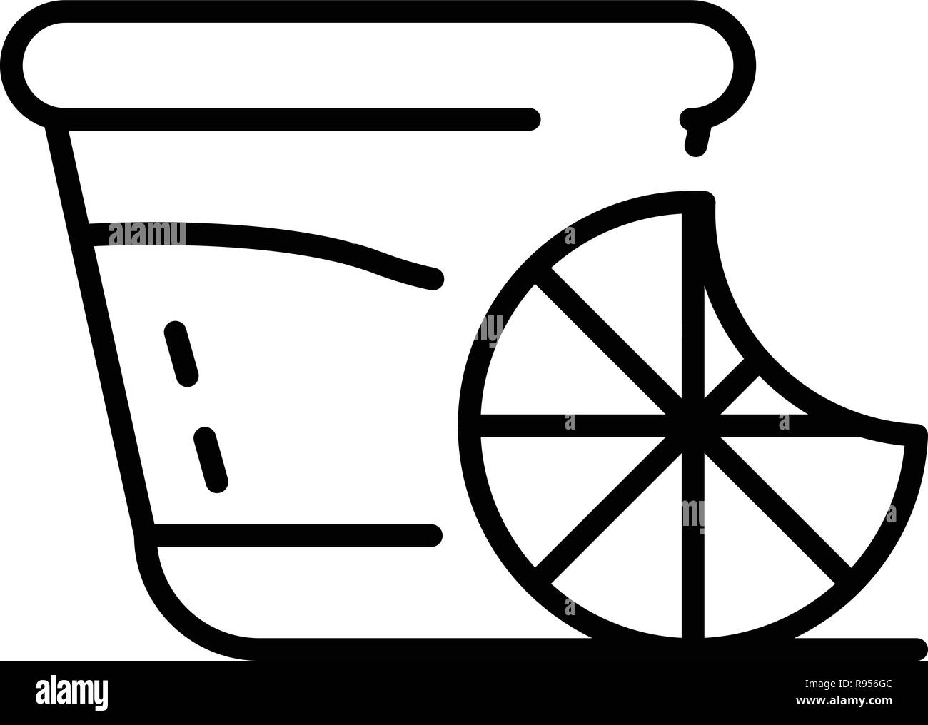 Mojito cocktail lemonade glass Black and White Stock Photos & Images ...