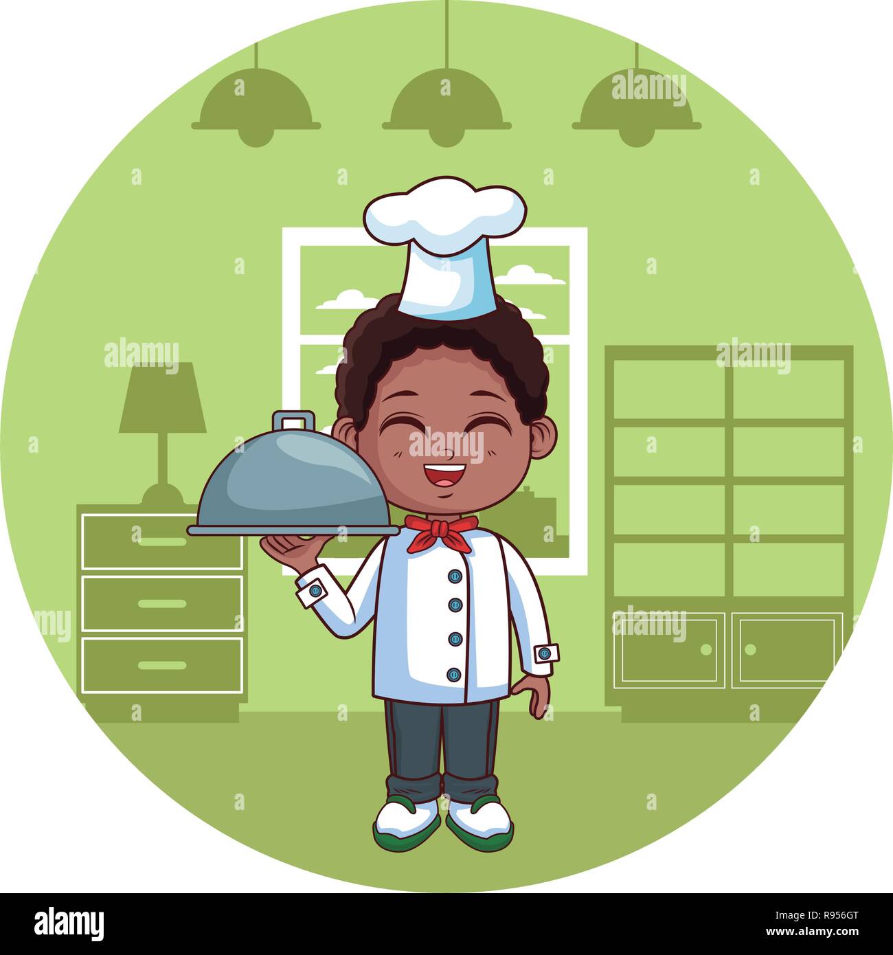 Chef boy cartoon Stock Vector Image & Art - Alamy
