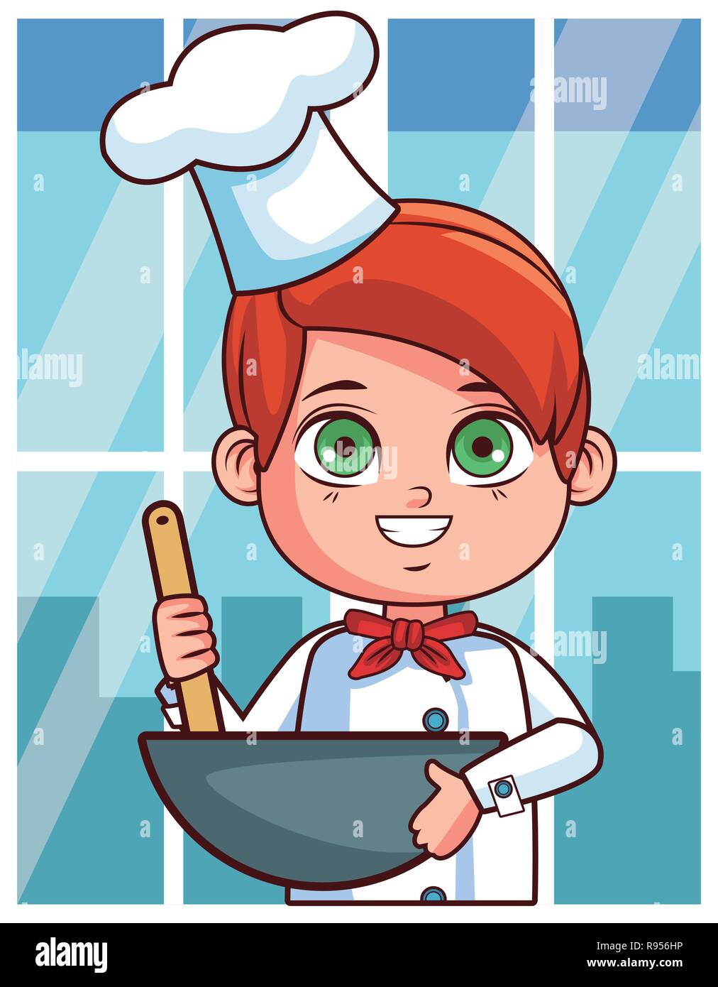 Chef boy cartoon Stock Vector Image & Art - Alamy