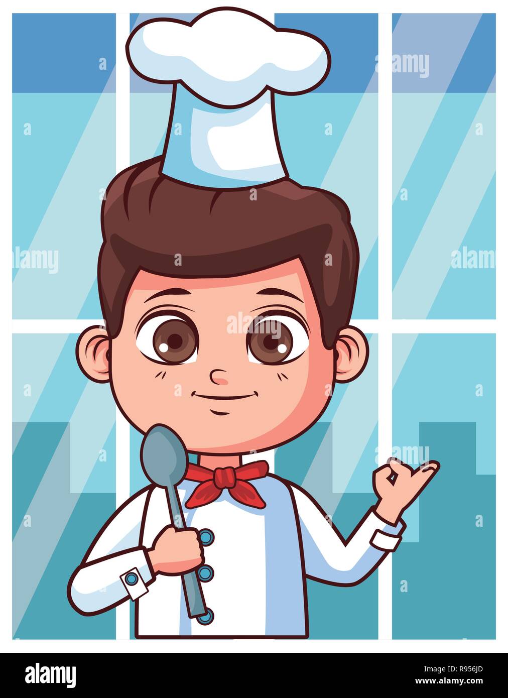 Chef boy cartoon Stock Vector Image & Art - Alamy