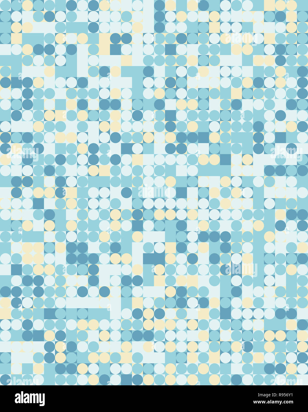 Seamless vector pattern with colored squares and circle, background ...