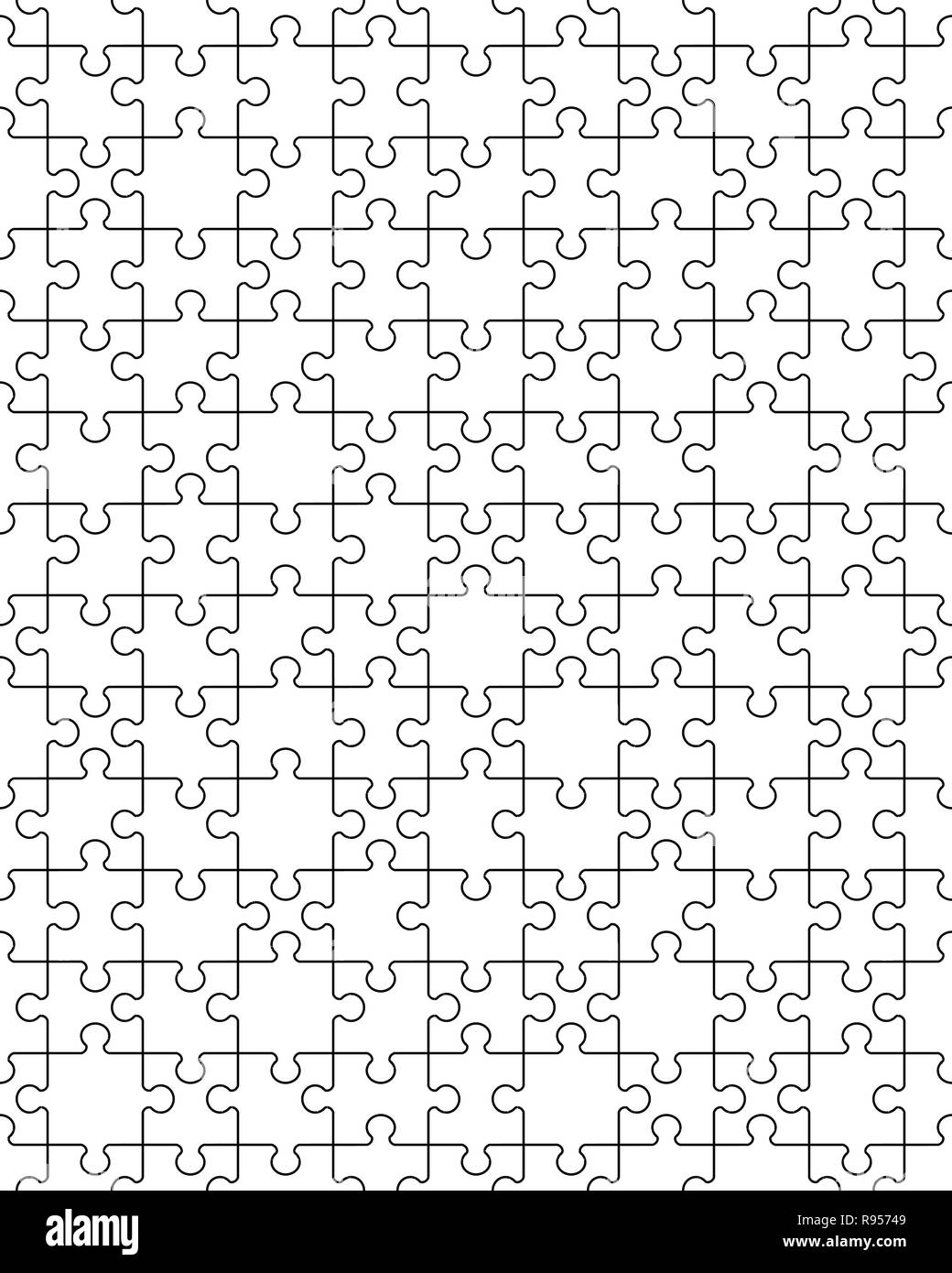 Separate pieces of white puzzle, seamless illustration Stock Photo - Alamy