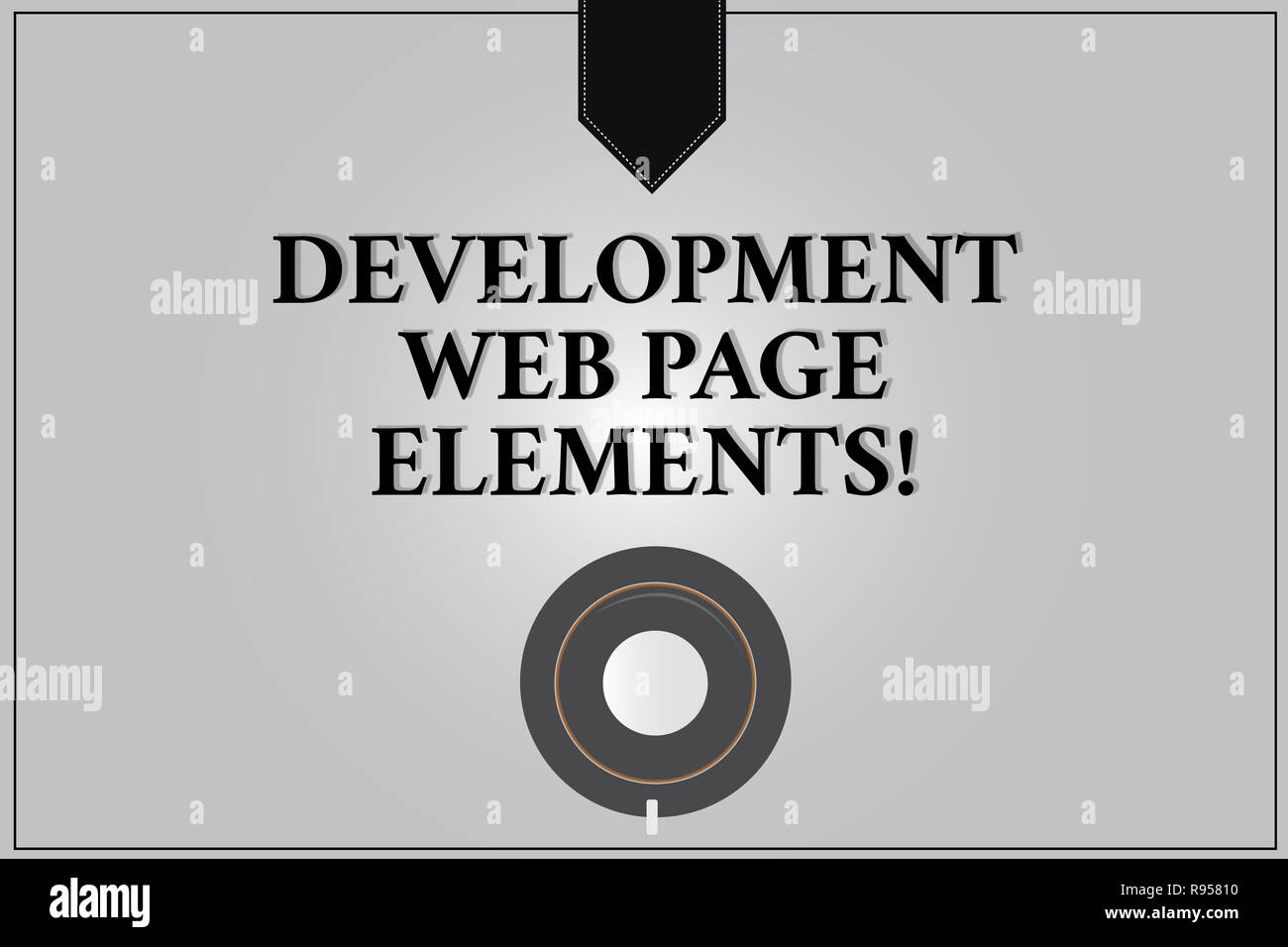 Writing note showing Development Web Page Elements. Business photo ...