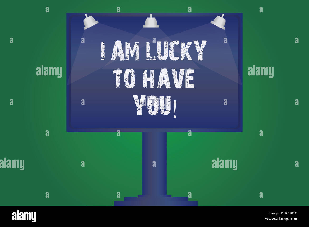 Text sign showing I Am Lucky To Have You. Conceptual photo Expressing ...
